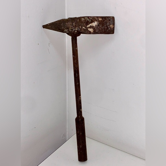 Other | 19th Century Antique Solid Metal Slag Chipping Hammer Hatchet ...